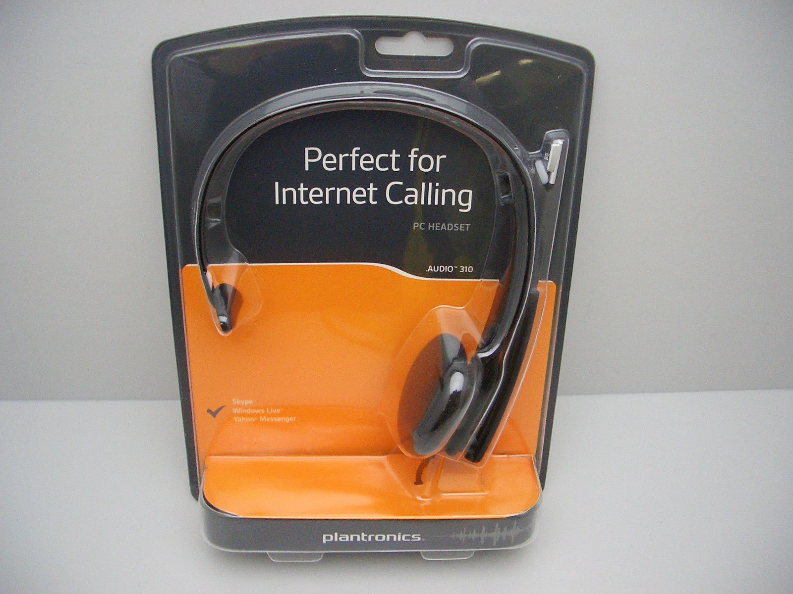 Plantronics .Audio 310 Monaural Black Headband Computer NC Headset New ...