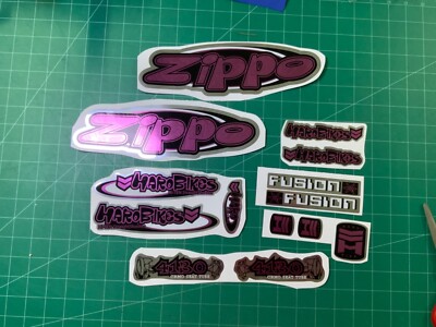 Haro zippo custom pink bmx sticker decals | eBay