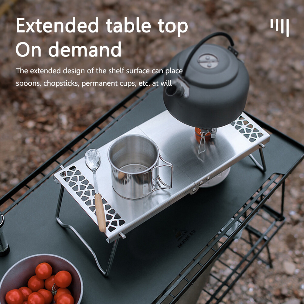 Stainless Steel Camping Table Portable Foldable Heat Gas Stove Table ...
