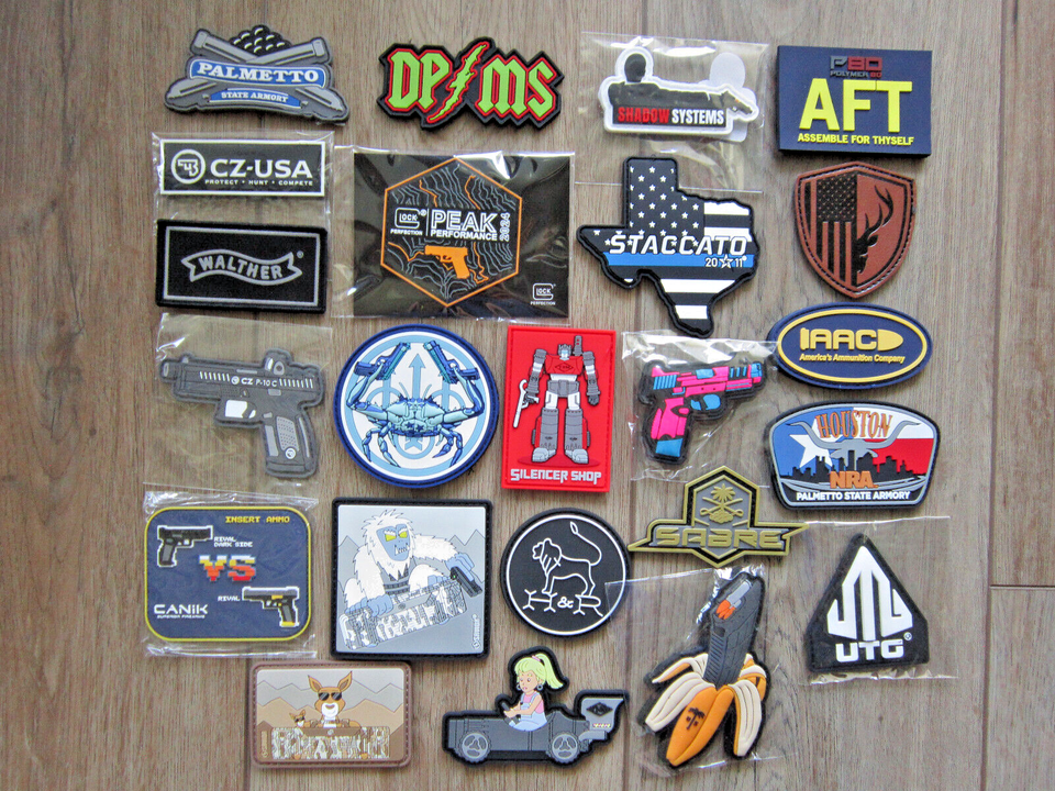 23 Gun Morale Patches Glock CZ DPMS Staccato Beretta Walther P80 Canik ...