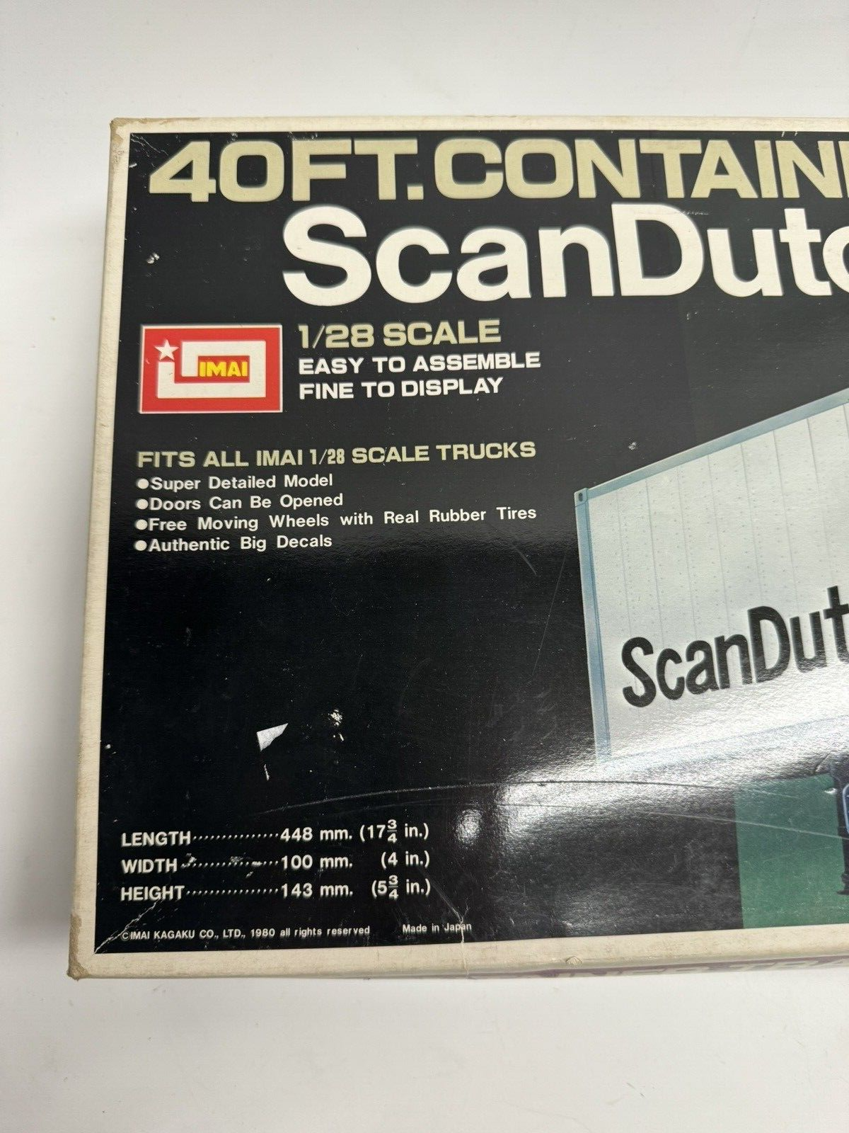 Vintage NEW OPEN BOX IMAI 1/28 Scale Model Kit Tractor Trailer ...