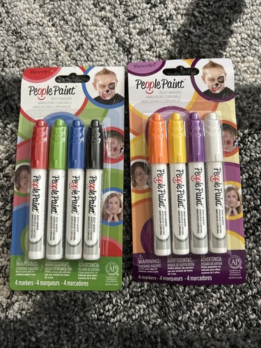 DecoArt People Paint Body Marker 2 Sets Halloween PPMK01 & PPMk02 ...