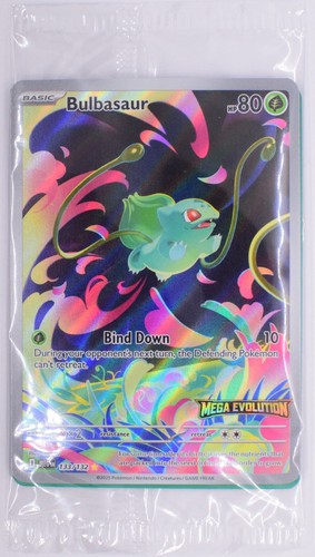 Bulbasaur (Sealed Box Topper) 133/132 IR NM Mega Evolution MEG Pokémon ...