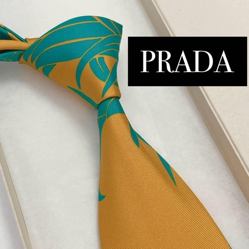prada paris Luxury Silk Gorgeous Pattern Necktie Tie Ties Multicolor ...
