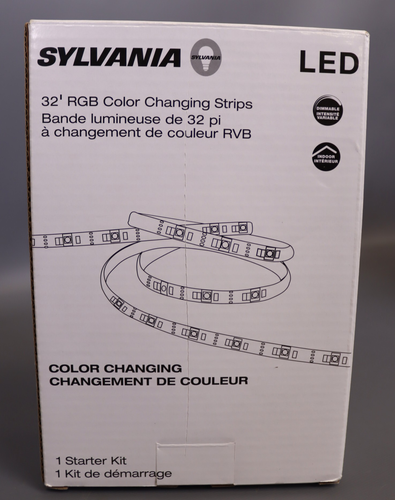 LEDVANCE Sylvania 32ft RGB Flexible Light Strip Starter Kit 16 Dimmable ...