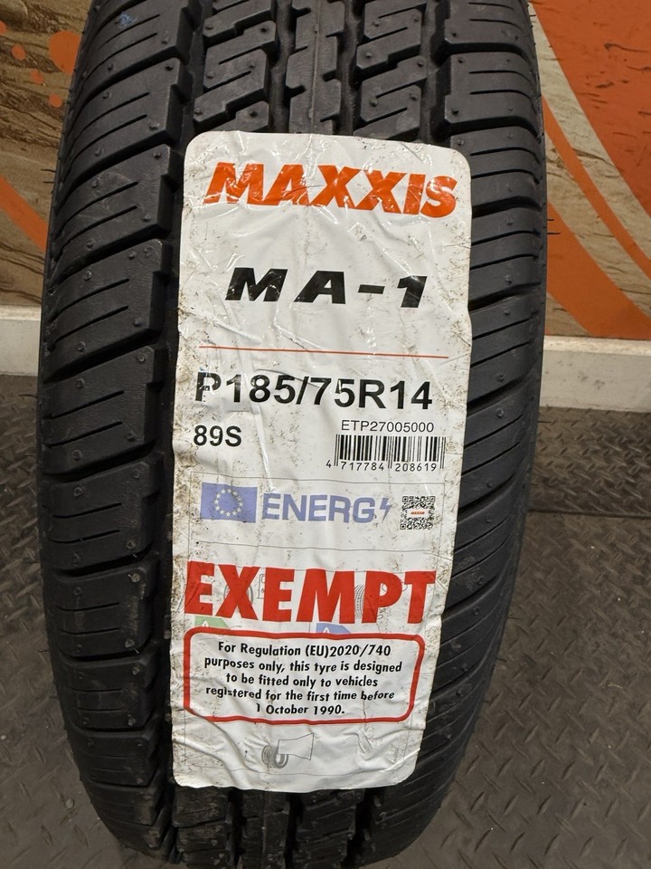 4 x 185/75 R14 Maxxis MA-1 89S WHITE WALL (185 75 14) 2025 DOT dates ...