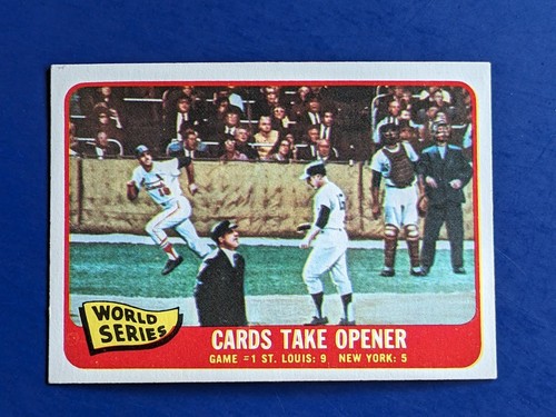 1965 Topps - World Series game 1 #132 - Whitey Ford HOF Yankees ...