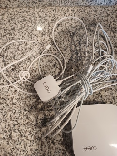 Eero Pro 2nd Gen Tri-Band AC Home Mesh Wi-Fi Router with Adapter W 4 ...