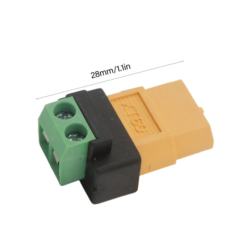 XT60 Female to 2P Green Terminal Adapter For UAV Solar Panel Model ...