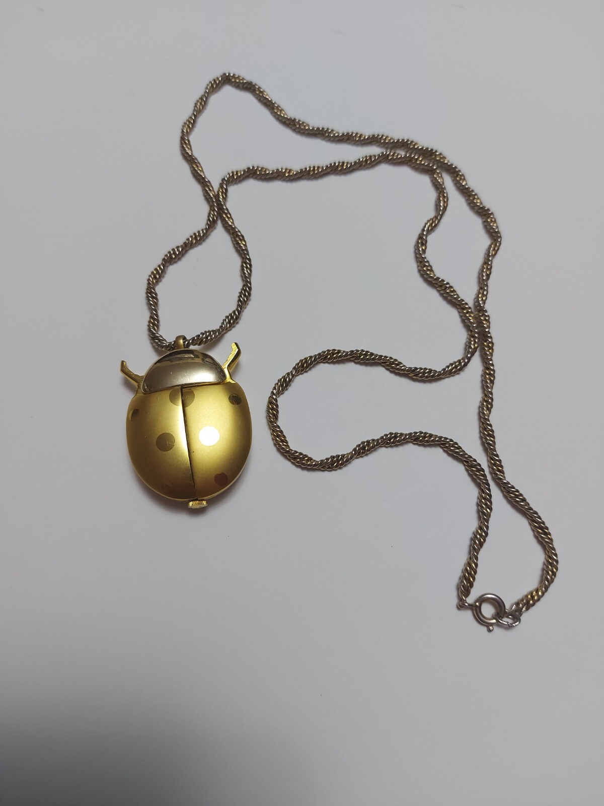 Vintage Jufrex Novelty gold Coloured Lady Bug Watch n… - Gem