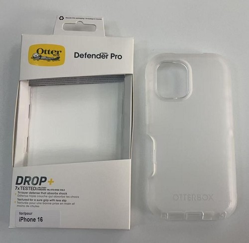 New OtterBox Defender Pro Clear Transparent Case For iPhone 16 | eBay