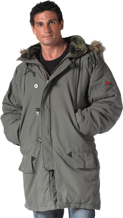 Vintage Military N-3B Parka Cold Weather Snorkel Air Force Hooded ...