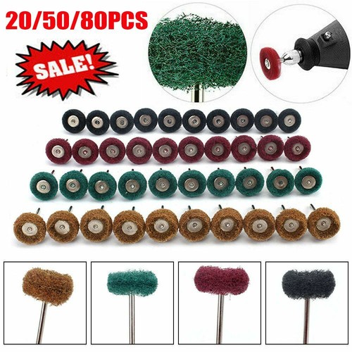 25mm Abrasive Wheel Buffing Polishing Pad Kit Grinding Dremel Rotary ...