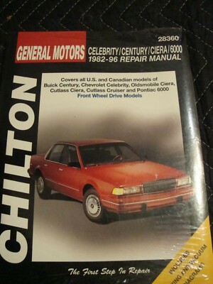 Chilton Shop Repair Manual: #28360 Celebrity/Century/Ciera/6000 ('82 ...