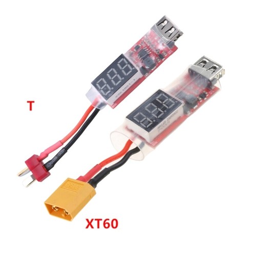 XT60/T Plug to USB Charger Converter USB Charger Modules Adapter Phone ...