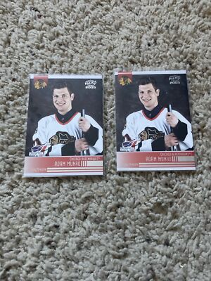 Adam Munro Ice Hockey Lot Chicago Blackhawks | eBay
