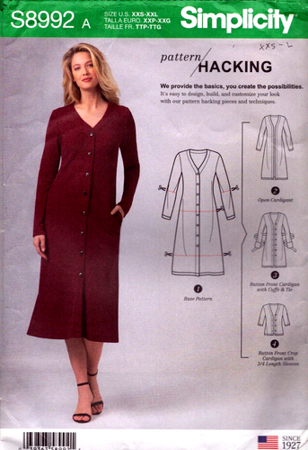 Simplicity 8992 Pattern Hacking "we provide the basics, you create ...
