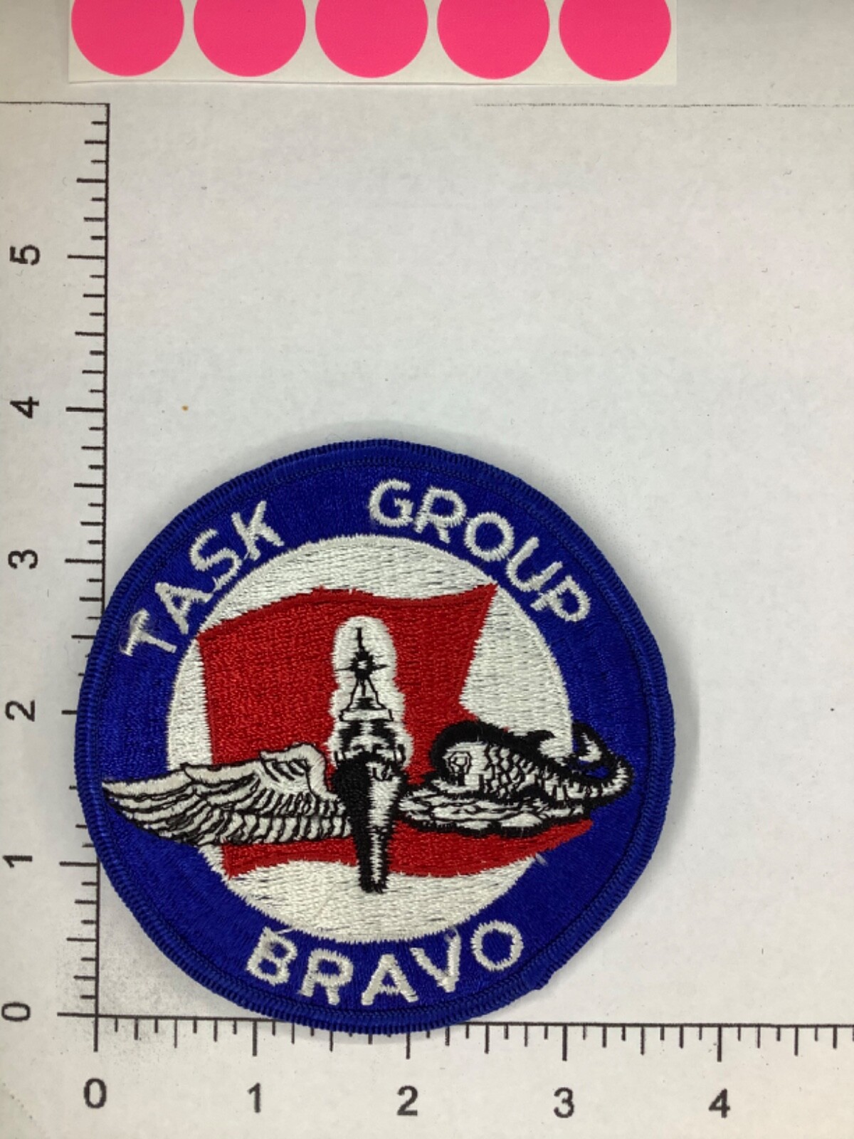 VINTAGE US NAVY TASK GROUP BRAVO SHIPS PATCH | eBay