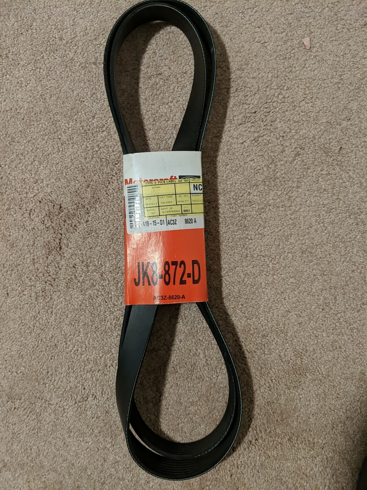 Factory Ford F-350 Serpentine Drive Belt NEW OEM JK8-872-D AC3Z-8620-A | eBay