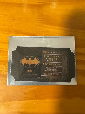 KITH X BATMAN Begins Collectors AMC Ticket Stub dark knight returns! | eBay