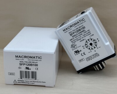 *New* Macromatic SFP120B100 Seal Failure Relay Single Channel | eBay