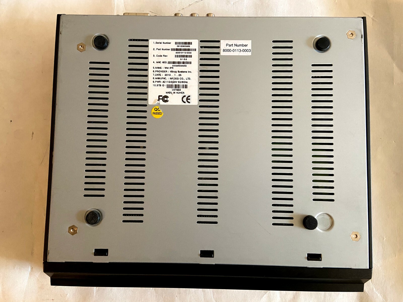 VBrick Multi-Format Set Top Box Receiver 8000-0113-003 | eBay