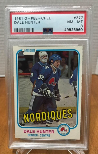 1981 O-Pee-Chee Dale Hunter Rookie Card PSA 8 NM-MT | eBay
