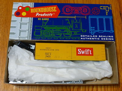 Roundhouse HO #3181 (Rd #5423) Swift (Yellow) 36' Meat Reefer Kit | eBay