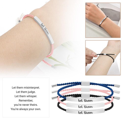 New Let Them Tube Bracelet Motivational Tube Bracelet |UK] Gifts ...
