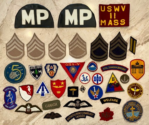 DEALER’S LOT GROUP WWII & Cold War US Army MP AAF USMC USAF Patches ...