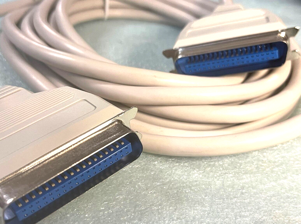 BRAND NEW 14 FEET 36 PIN CENTRONIC MALE TO 36 PIN CENTRONIC MALE CABLE ...