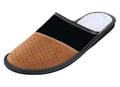 Leichte Veloursleder Hausschuhe Latschen Schlappen Leder Pantoffeln ...