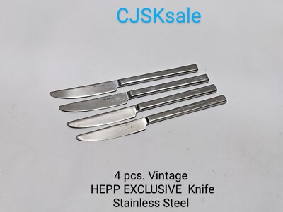 4 pcs. Vintage HEPP EXCLUSIVE Knife Stainless Steel (USED). | eBay