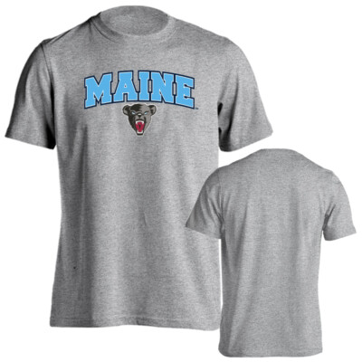 University of Maine UMaine Arched Text with Mascot Short Sleeve T-shirt ...