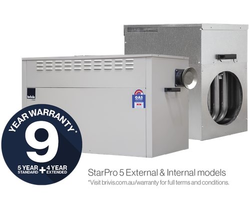 BRIVIS STARPRO SP521IN Ducted Gas Heater 21kW + FREE NC6 Network ...