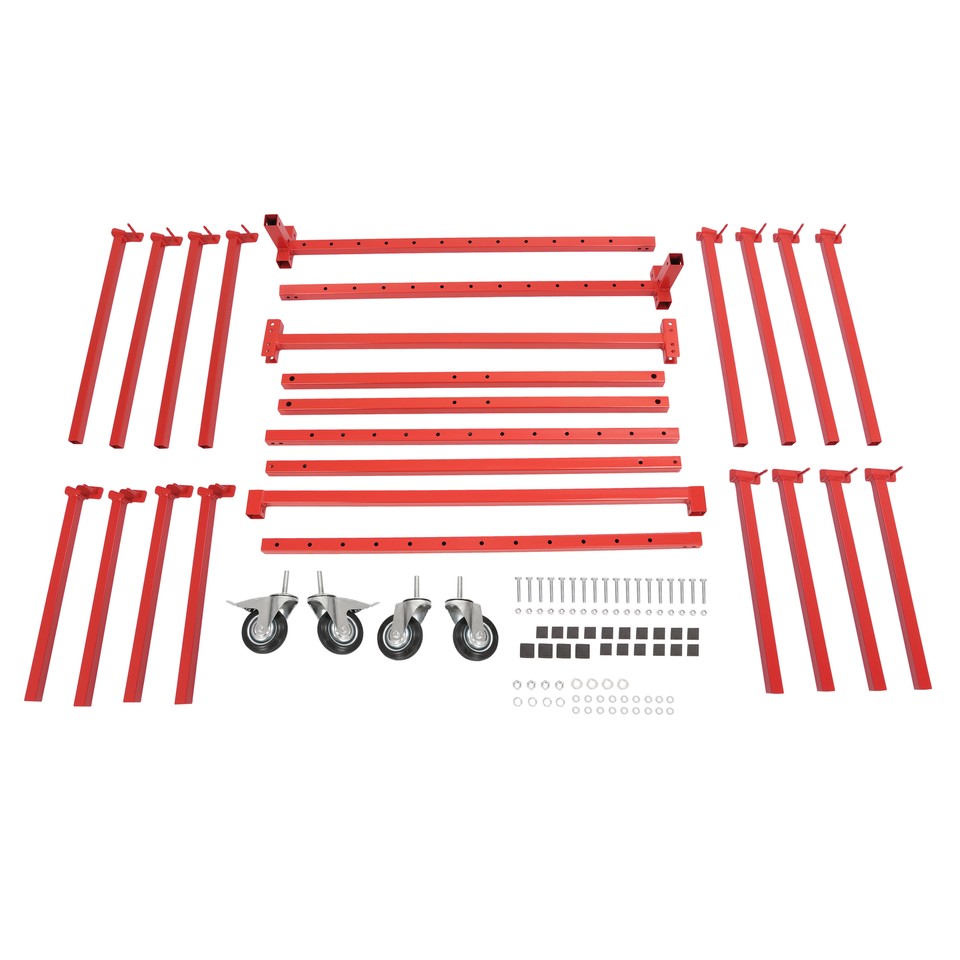 Mobile Bumper Storage Rack Auto Body Part Standing Shelf Adjustable ...