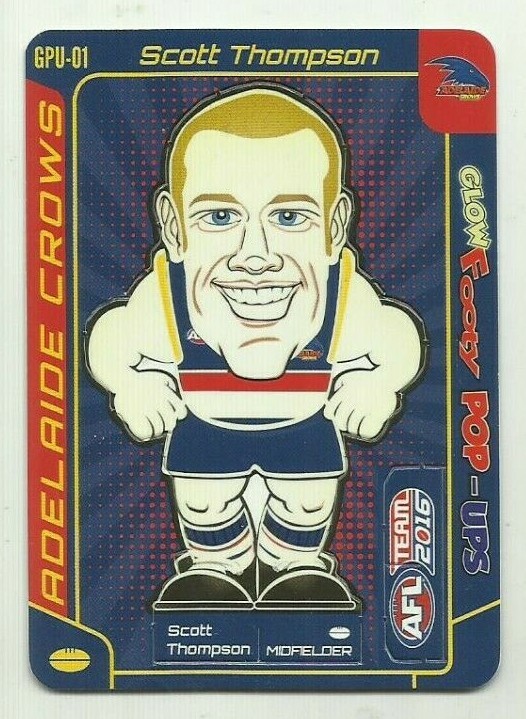 2016 AFL TEAMCOACH GLOW POP UP ADELAIDE CROWS SCOTT THOMPSON GPU01 UPS ...