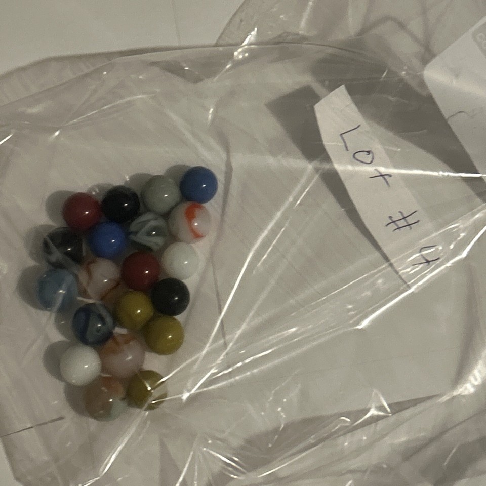 AUTHENTIC Vintage Marbles LOT of 20 - 1930-1950s ~ 8 SWIRL Marbles ...