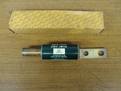 New In Box BUSS KDJ 350 MCM FUSE CABLE LIMITER 600 VOLTS 200,000 AMPS ...