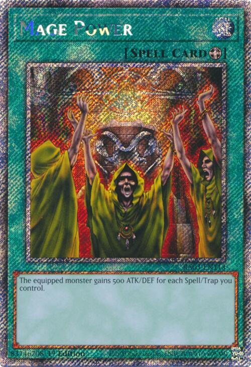 Mage Power (Platinum Secret Rare) RA03-EN113 Quarter Century Bonanza ...