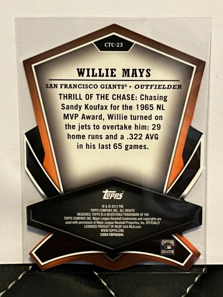 2013 Topps Cut to the Chase Die Cut #CTC-23 San Francisco Giants Willie ...