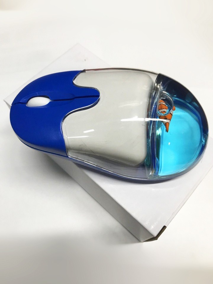 Frutiger Aero Y2K Aqua Mouse, Clownfish Design, Dark Blue, Wireless | eBay