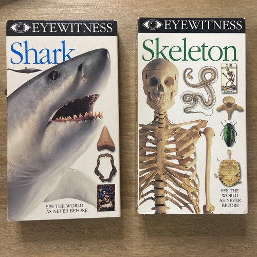 Eyewitness VHS Bundle Shark And Skeleton Lot of 2 EUC | eBay