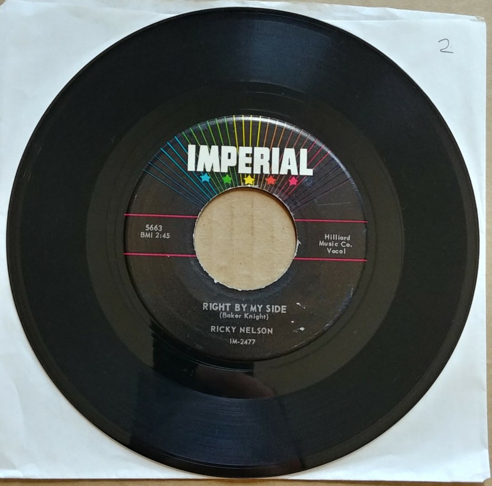 RICKY NELSON Young Emotions 45 7" POP ROCK Record Vinyl 1960 Imperial ...