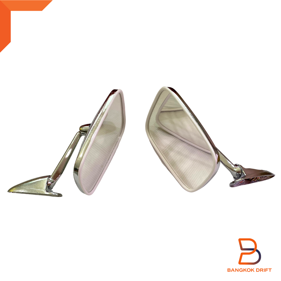 Pair Chrome Fender Door Wing Mirrors For Ford F-100 Ranger F-Series ...