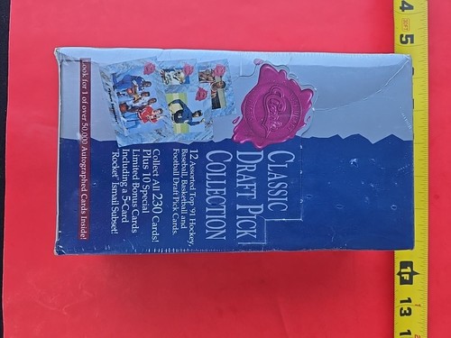 SEALED 1991 CLASSIC DRAFT PICK ROOKIE CARD BOX UNOPENED VINTAGE AUTO ...