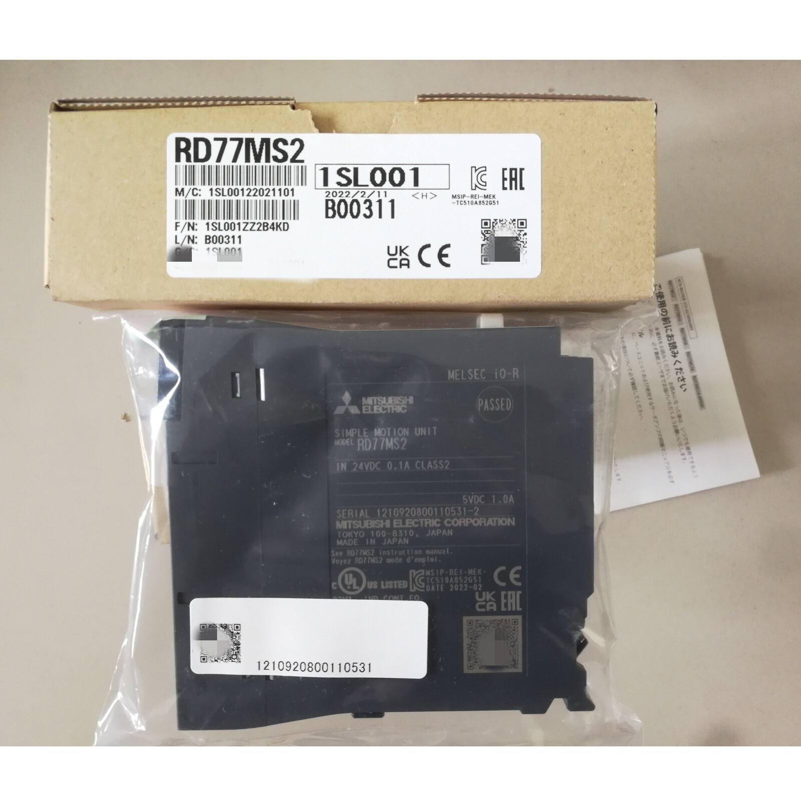 1PC NEW IN BOX MITSUBISHI RD77MS2 RD77MS2 Motion module one year ...