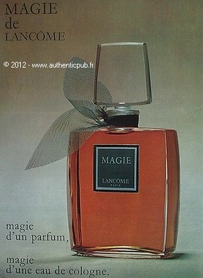 PUBLICITE PARFUM MAGIE DE LANCOME EAU DE COLOGNE DE 1966 FRENCH AD ...