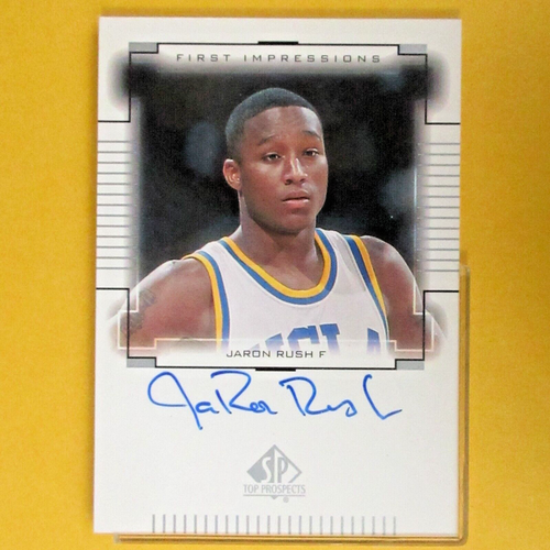 JARON RUSH 2000-01 TOP PROSPECT AUTO. 1st IMPRESSIONS #JR Los Angeles ...