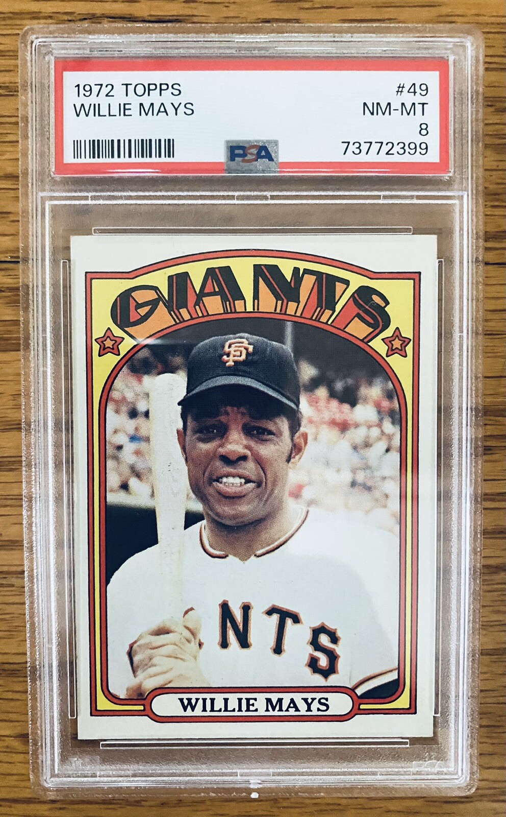 1972 Topps #49 WILLIE MAYS HOF Pittsburgh Pirates NM MINT PSA 8 ...